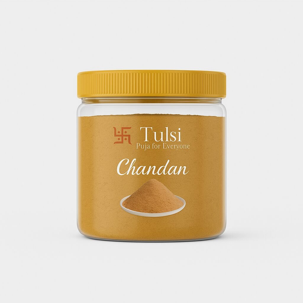 Tulsi Chandan Powder (For Pooja & Tilak) - Tulsi-Puja For Everyone
